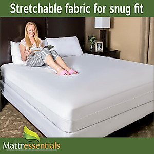 Zippered Twin XL Mattress Protector (11"-14" Depth) - Bed Bug Waterproof Mattress Cover, Premium Quality Hypoallergenic Encasement White