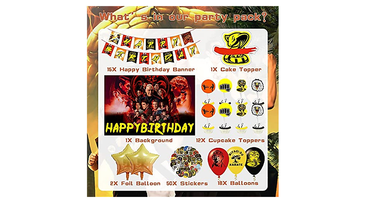 Cobraa 99pcs Birthday Party Supplies for Kids