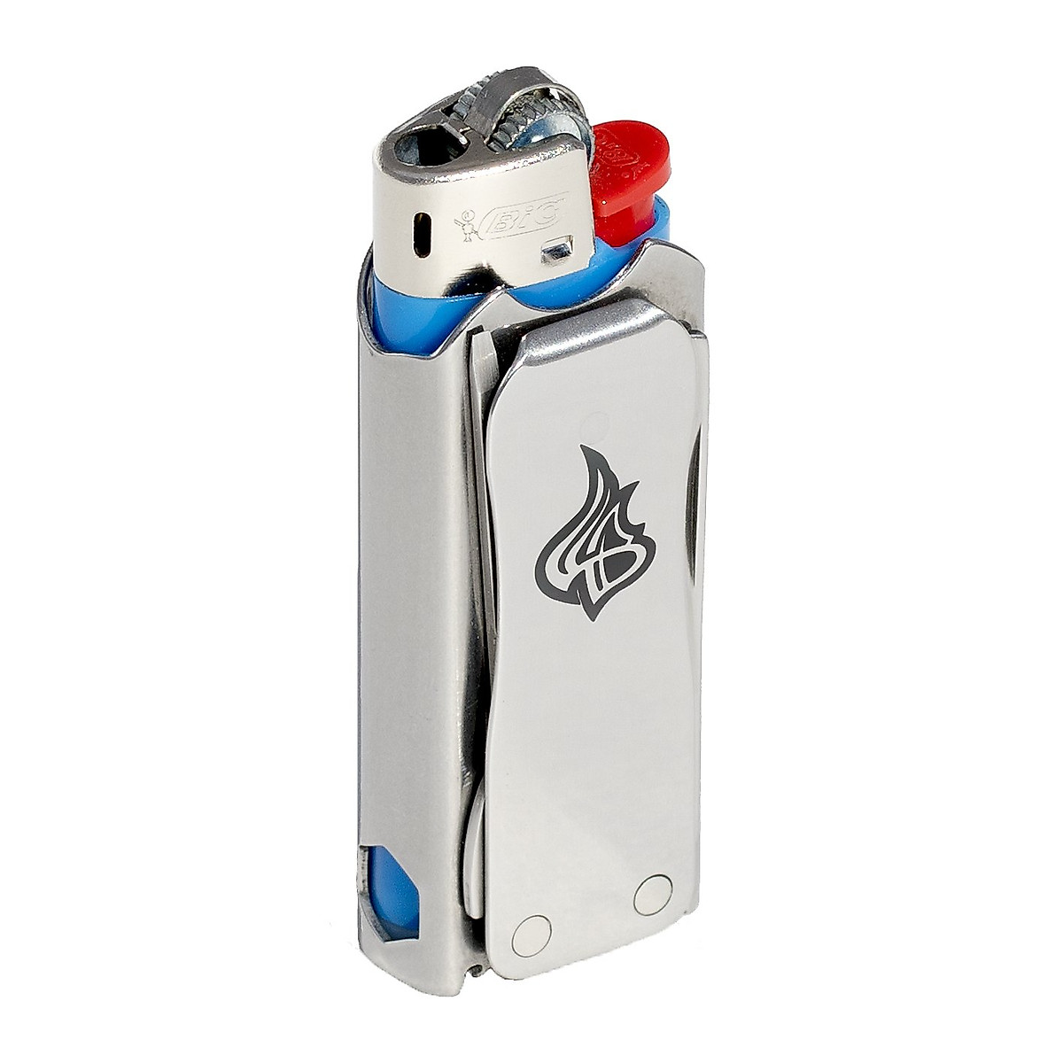 LighterBro Micro Compact Stainless Steel Lighter Sleeve