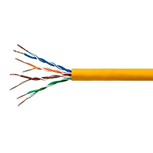 Monoprice Cat6 Ethernet Bulk Cable - Stranded, 550Mhz, 10G, UTP, CM, 24AWG, Pure Bare Copper Wire, Pull Box, 250 Feet, Blue