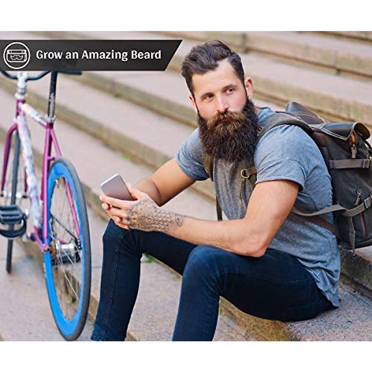 Naturenics Premium Beard Grooming Kit for Men - 100% Organic Unscented Beard Oil, Beard Balm Butter Wax, Beard Brush, Beard Comb, Beard Scissors for Beard & Mustache-with Bamboo Box & eBook