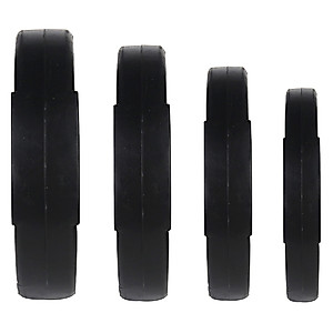 Signature Fitness Vinyl Standard 1-Inch Plate Weight Plate for Strength Training and Weightlifting, 10-Pound, Pair