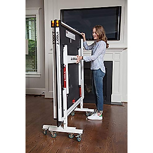JOOLA Rally TL - Professional MDF Indoor Table Tennis Table w/ Quick Clamp Ping Pong Net & Post Set - 10 Minute Easy Assembly - Corner Ball Holders - Ping Pong Table w/ Playback Mode,
