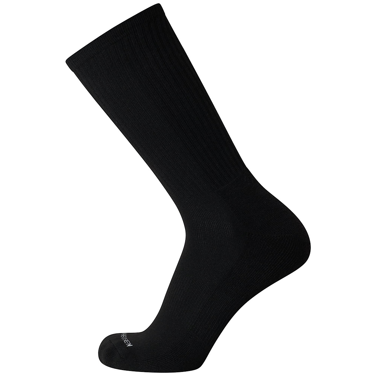 Van Heusen Men's Crew Socks - 5 Pack Performance Cushion Comfort Crew Socks - Breathable Athletic Socks for Men (6-12.5), Size 6-12.5, Black