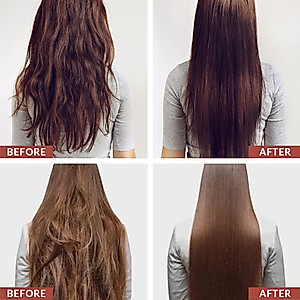 KERAGEN - Brazilian Smoothing Keratin Hair Treatment, Blowout Straightening System for Dry and Damaged Hair - Forte, Sulfate Free - Eliminates Curls and Frizz, Medium to Coarse Hair (16 Oz)