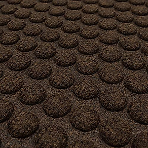 Mohawk Home Impressions Dots Chocolate Entryway Door Mat, 1'6"x2'6", Brown