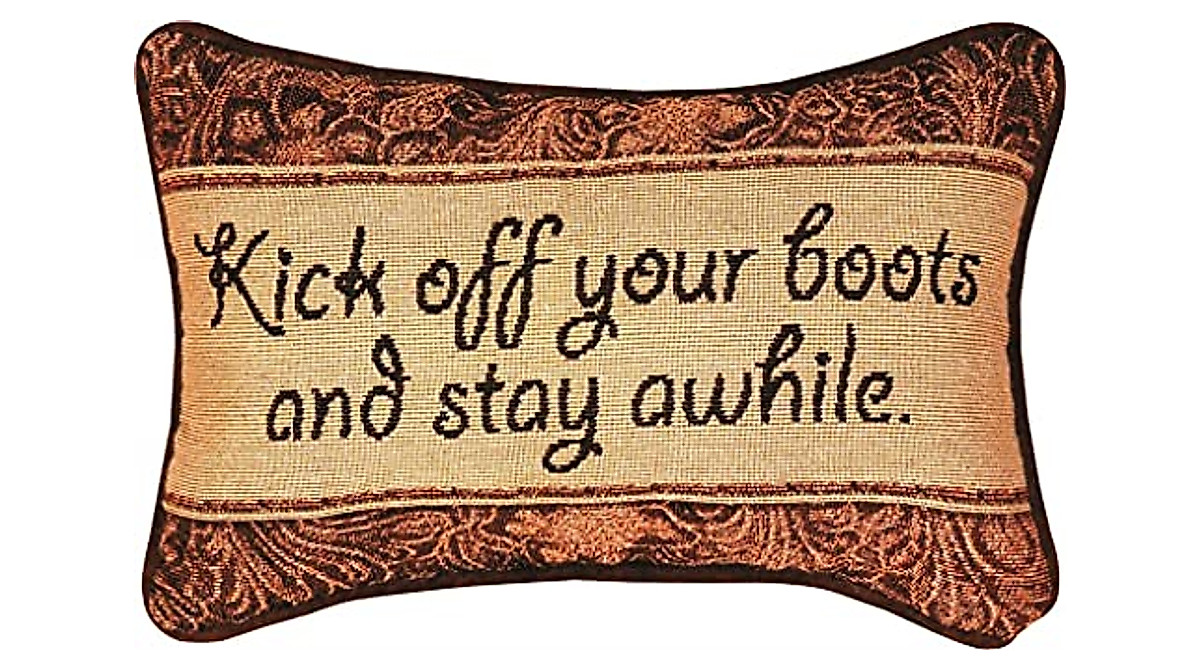 Kick Off Your Boots Decorative Throw Pillow - Manual