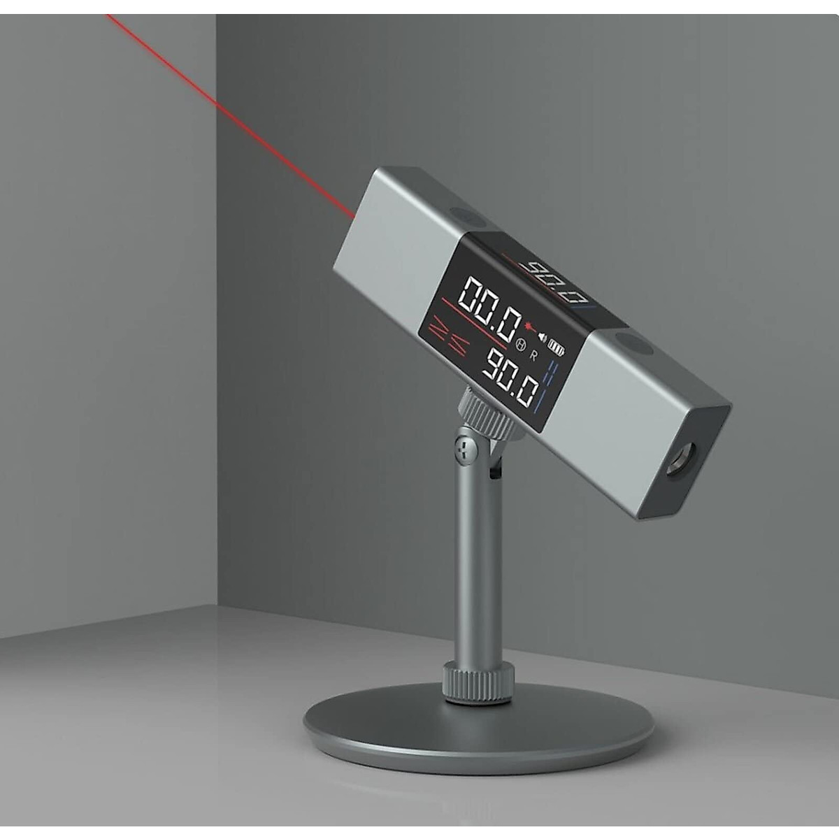 L-as-er Protractor Digital Inclinometer Angle Measure L-as-er Ruler - with Bi-directional L-as-er Marking, Large Lcd Screen Angle Finder, Multifunctional Device for Fast, Precise& Professional Results