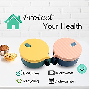 GMAEURL Ramen Bowl Set Microwave Ramen Cooker Noodle Bowl With Lid And Chopsticks BPA Free/Food Grade For Office College Dorm Room Instant Cooking Dishwasher Safe