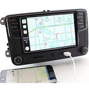 CarPlay 6.5in MIB RCD330 Touchscreen 187B 6RD035187 B Replacement for VW Jetta Golf MK5/MK6 CC Caddy Polo EOS Passat Scirocco Tiguan Touran Transporter