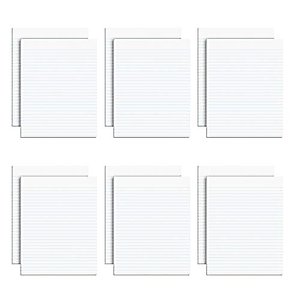 Ampad Evidence Glue Top 8-1/2 x 11 Pads, Wide Rule, White, 50 Sheets Per Pad, 12 Pack (21-112)