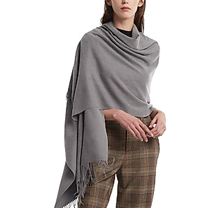 FURTALK Womens Pashmina Shawl Wraps Cashmere Feel Winter Scarf Soft Warm Blanket