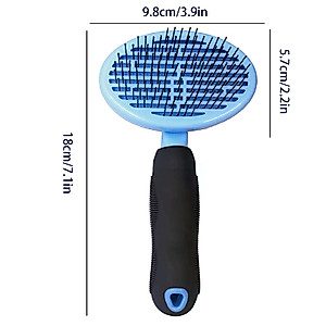 Cat Brush for Shedding,Cat Brushes for Indoor Cats,Cat Grooming Supplies,Cat Accessories,Cat Brush for Long or Short Haired Cats,Pets Grooming Tool,Self Cleaning Slicker Brush for Dogs,Cat Hair Brush