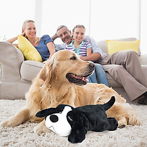 IFOYO Heartbeat Plush Toy, Calming Aid for Puppy (Black), Dog Anxiety Relief, Pet Training, Soft Toy for Small Breeds
