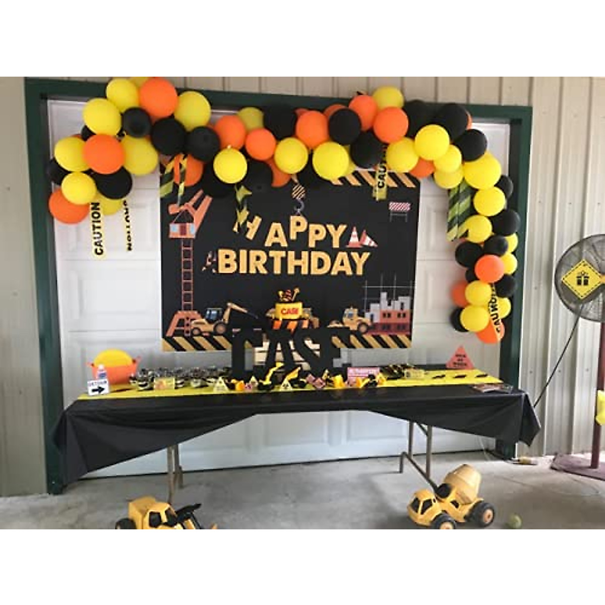 Latex balloons 120 pcs ,Yellow black orange balloons, Birthday, Wedding, Baby Shower, Party Decoration