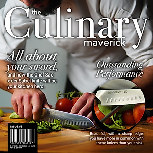 Chef Sac Santoku Knife 7 Inch | Best Chef Knife | 7In Chef Knife | Classic Santoku Chopping Knife | Vegetable Knife - Stainless Steel Kitchen 7 | Best Knife Chefs Foundry Knife | Santoku Knives