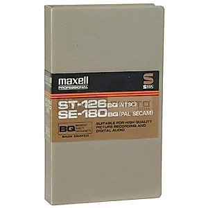 Maxell ST-126 / SE-180 BQ Broadcast Quality Videocassette - Single Tape