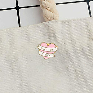 WAFUNNE Enamel Pin Cute Lady Badges Brooch Pink Heart