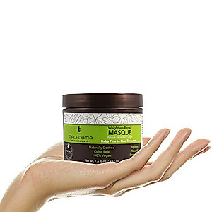 Macadamia Professional Hair Care Products Weightless Repair Hair Masque - For Thin Fine Hair - Color-Safe, Cruelty-Free and 100% Vegan - 7.5 Fl. Oz.