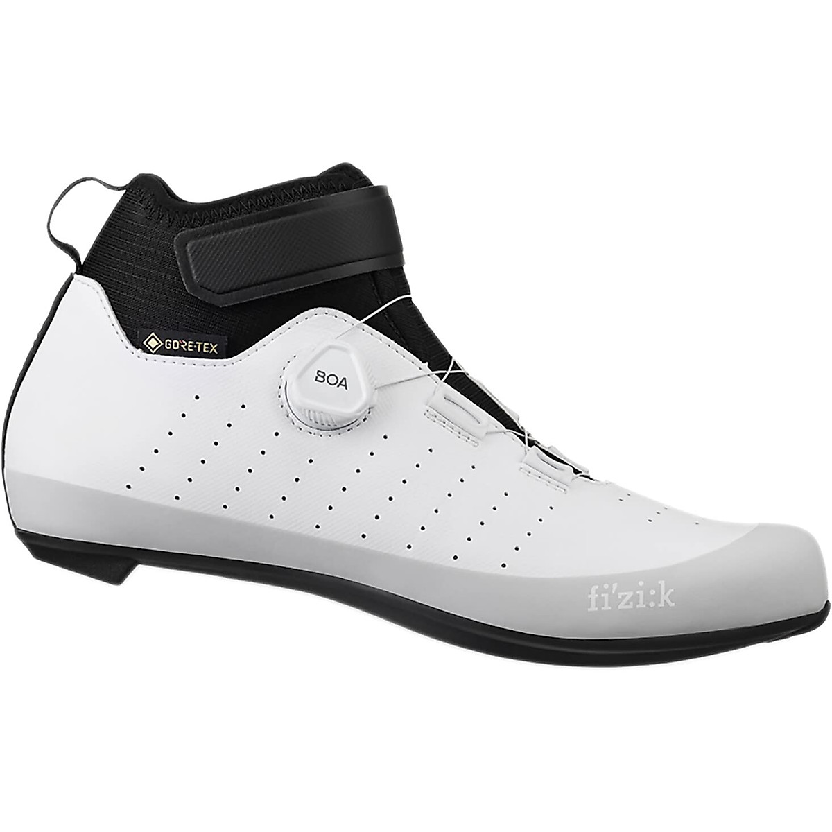 Fizik Road Cycling Winter Shoes Tempo Artica R5 GTX Gore-Tex - White/Black - 45.5 - (11.5-12 US)