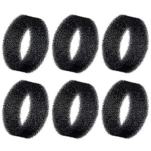 6 Pieces Pet Fountain Filter Pet Water Round Foam for Cat Drink Fountain Cat Water Sponge Cat Fountain Black Sponge Replacement Keep Water Clean Healthy
