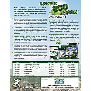 Arctic Eco Green Anti-Corrosive All Natural Child, Pet and Concrete Safe Ice Melt 22 Pound Bag