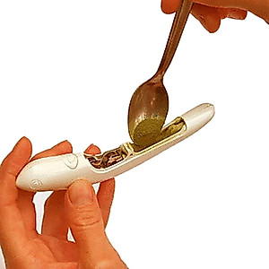 TuTuYa Latte Art Pen, White Spice Pen Electric Coffee Pen for Latte & Food DIY, Works with Cinnamon, Salt, White sugar, Fine Coffee Grinds, Powered by Battery