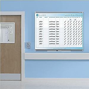 Quartet Glass Whiteboard, Magnetic Dry Erase Board, 4' x 3', with Customizable Templates, White Dry Erase Surface, Infinity (GI4836)