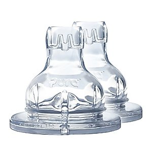 Pura Kiki XL Sipper Spouts with Silicone Sip Spouts, 6 Months+, Tinted Blue, 2-Counts