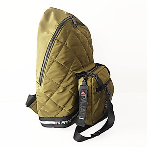 PAJAR Backpack 2 in 1 Zip off Crossbody 16 " Green Khaki