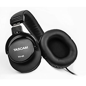 Tascam TH-05 Monitoring Headphones, Black (TH05)