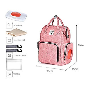 UARERISE Diaper Bag Backpack,Maternity Nappy Bag, Mummy Travel Back Pack,Large capacity Baby Care Bag