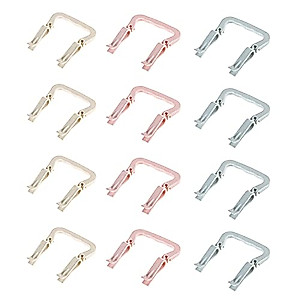 Hilsayum 12Pcs Garbage Bin Edge Clip Holder Garbage Bag Anti-Slip Fixed Clip Durable Waste Bucket Clip for Home Kitchen (9.5 * 9 * 1cm)