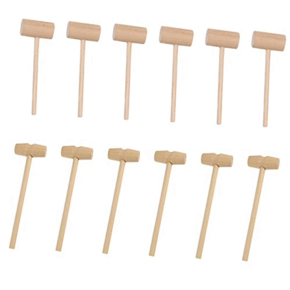 Food Mallet 40pcs Wooden Hammer Crab Cake Crab Mini Chocolate Crab Mallet Seafood Pounding Tool Wood Cake Hammer Wood Crab Mallets Mini Wooden Hammer Mallet Puzzle Set