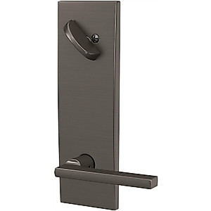 Schlage Custom FCT59LAT622CEN Century by Latitude Hanldeset, Matte Black