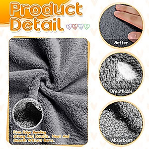 10 Pieces Guinea Pigs Blankets Hamster Fleece Cage Liners Soft Guinea Pig Accessories Small Animal Pet Blanket Sleep Bedding Mats Pet Supplies for Dog Puppy Cat (Gray, Beige,11.8 x 11.8 Inch)