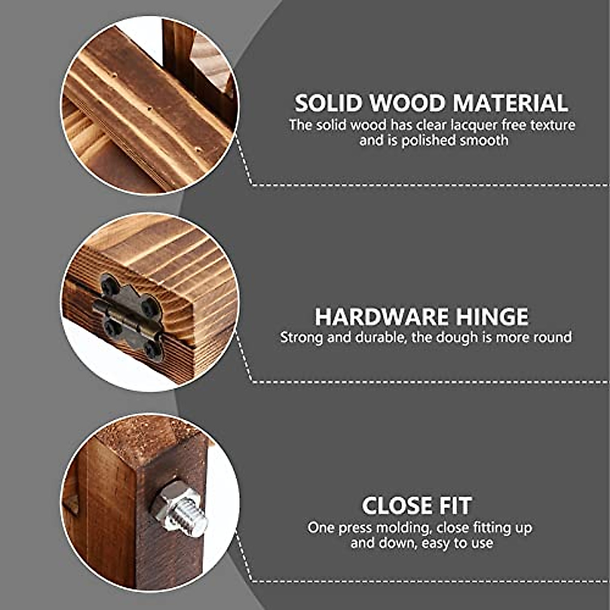 Healvian Wooden Tortilla Presser Dough Press Dumpling Wrapper Wood Dumpling Press for Pancakes Quesadillas Tortillas Tostones Patacones