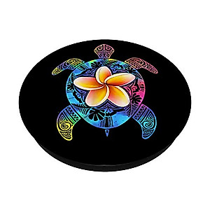 Hawaiian Tie Dye Sea Turtle Hawaii PopSockets Swappable PopGrip