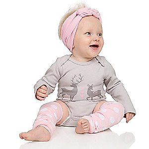 juDanzy 3 Pair Baby Girl Leg Warmers Aqua Polka Dot, Powder Pink Polka Dot, Lavender Polka Dot (Newborn)