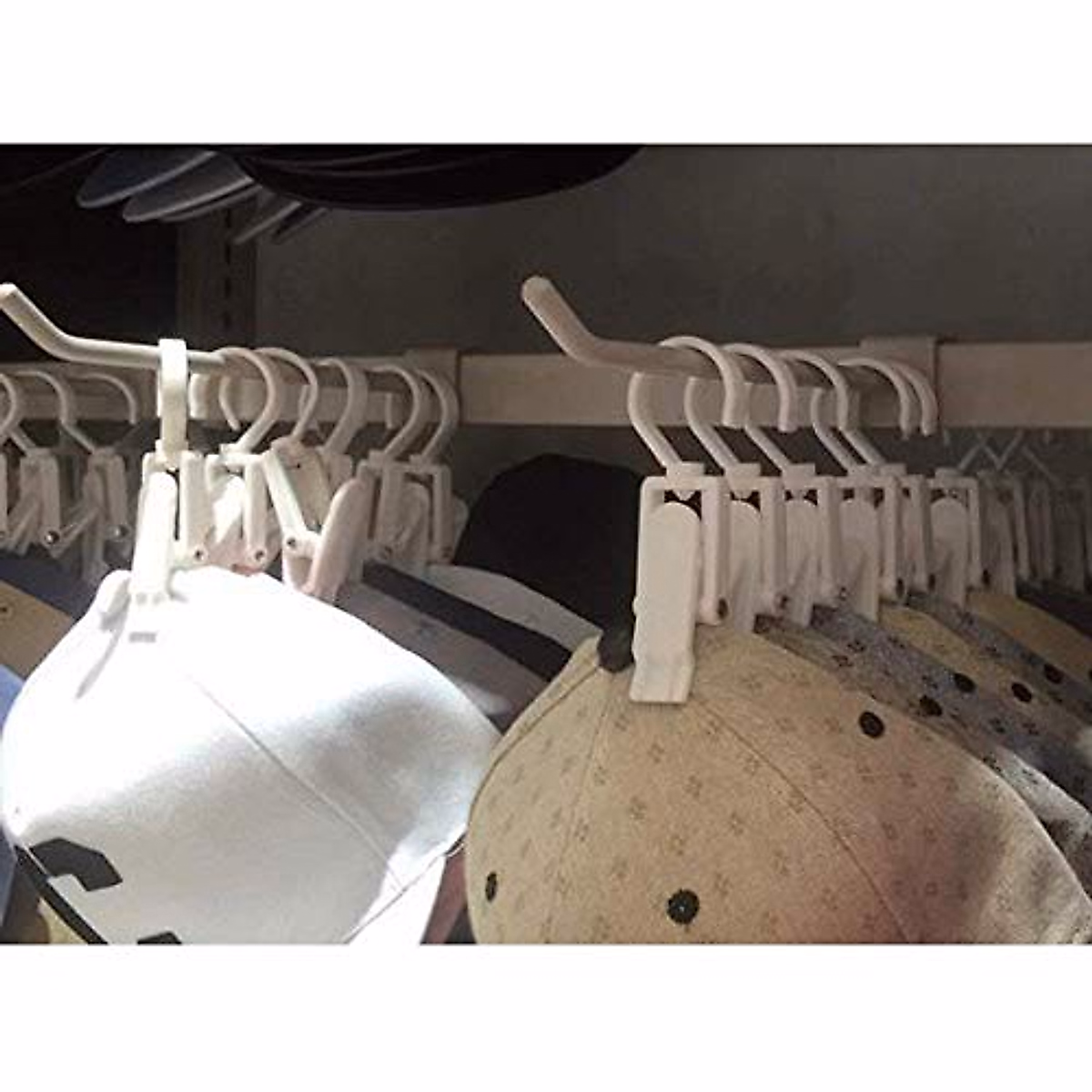 36pcs White Plastic Portable Strong Swivel Hook Multi-Functional Clips Laundry Hooks Clothes Pins Hanging Curtain Clips Beach Towel Clips from Blowing Away