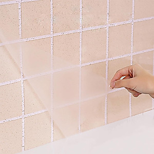 Clear Glossy Self Adhesive Film Covering Removable Protective Film Contact Paper Shelf Drawer Liner Transfer Tape Roll 17.7" x 9.8'