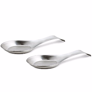 Stainless Steel Spoon Rest (Set of 2)
