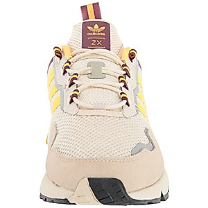 adidas Originals Women's ZX 1K Boost, Wonder White/Solar Gold/Victory Crimson, 9
