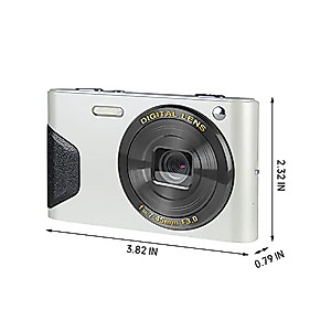 LebonYard Digital Camera 18MP 2.7 Inch LCD Screen 8X Digital Zoom FHD 1080P Digital Camera Small Camera for Teens Students Seniors