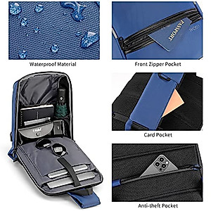 VGOAL Sling Backpack Men'S Chest Bag Shoulder Crossbody Sling Backpack for Men with USB Charging Port