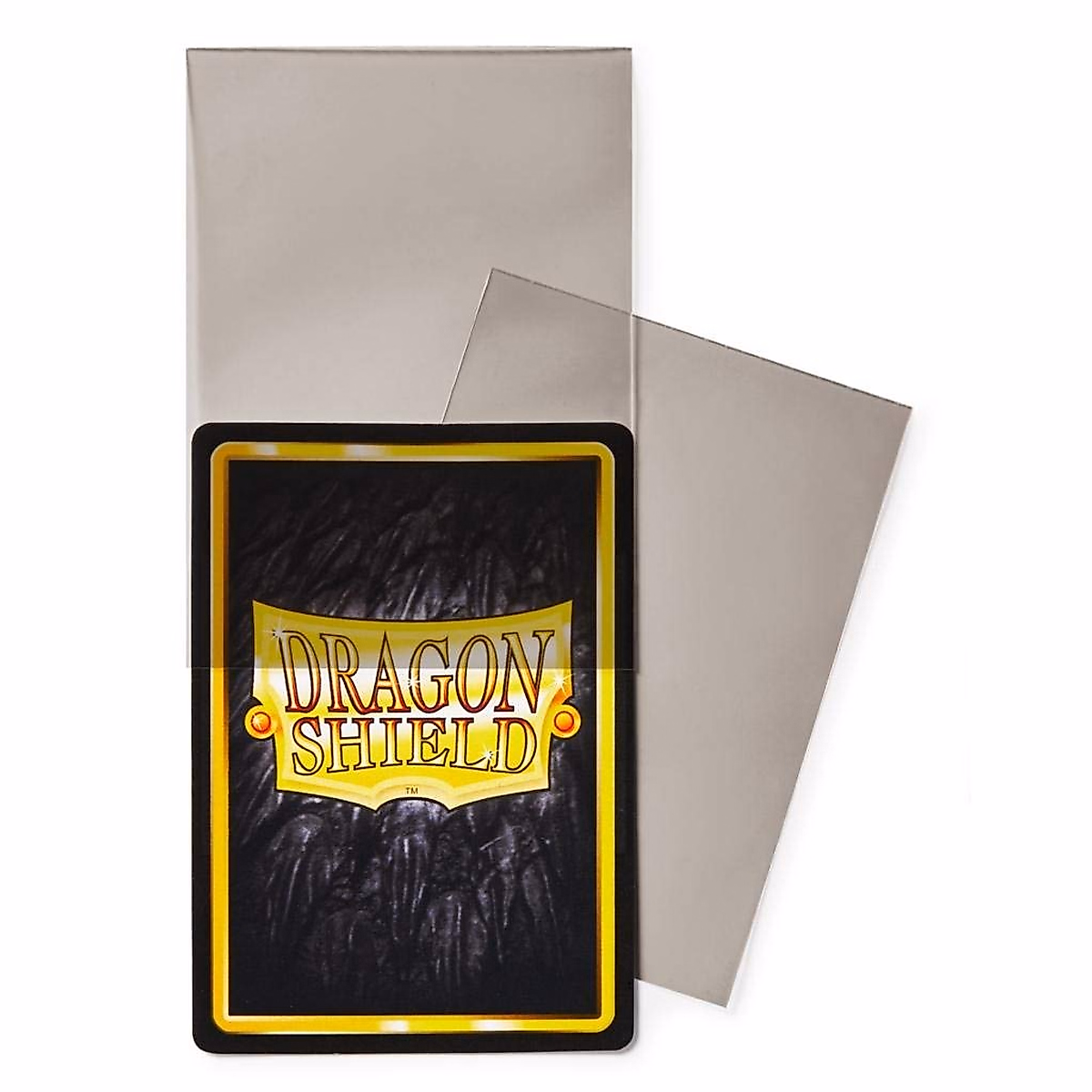 Dragon Shield Bundle: 5 Packs of Smoke Perfect Fit Standard Size Sleeves - 500 Sleeves Total