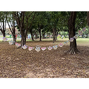 Alice In Wonderland Hanging Teapot & Tea Cup Bunting for Mad Hatter Tea Party