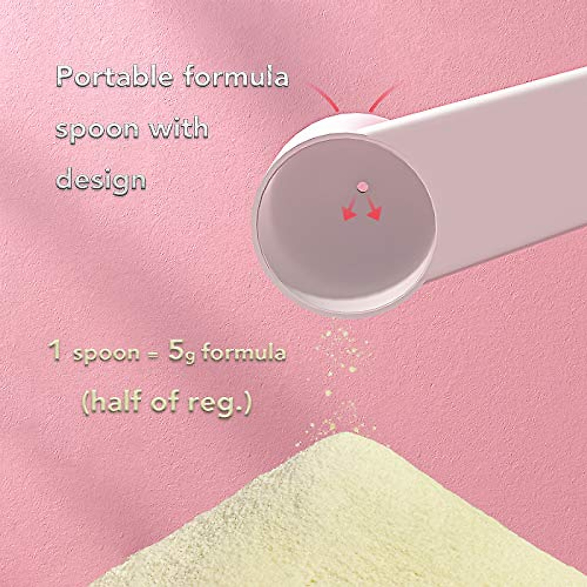 Happiddler Baby Milk Powder Formula Dispenser, Portable Travel Storage Container - for Toddler Candy Fruit Snack Cups (Small, 2. Green)