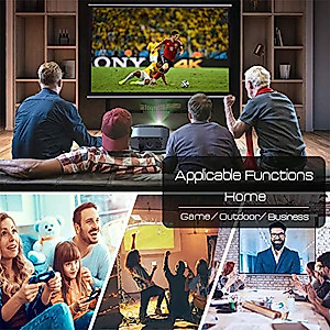 AWJK Projector, Native 1080P Full HD Video Projector Support 4K, 7000 Lumens up to 300" Image Display, Home Cinema Projector Compatible with Smart Phone/Laptop/TV Stick/HDMI VGA USB