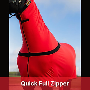 RESISTANCE Premium Horse Sleazy Full Body Slicker with Full Zipper & Faceless Horse Care Sheet